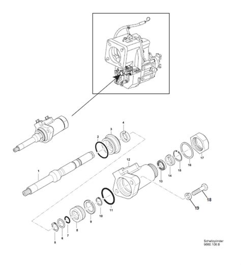 Gearbox Gear Selector Assembly 99929203 Cuoq Forest Diffusion