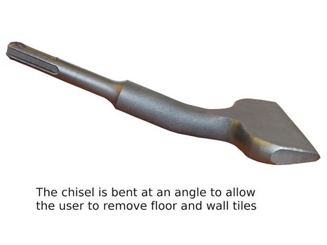 Tile Removing And Hard Brick Chisel 80mm Cranked Sds Plus Fitting Moorcut Direct