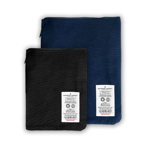 Organic Cotton Small Zip Pouch Black Such And Such