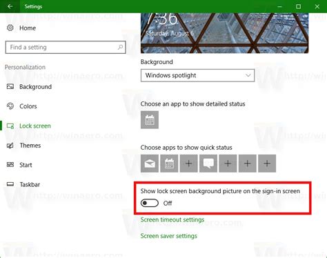 Disable Logon Screen Background Image In Windows Anniversary Update