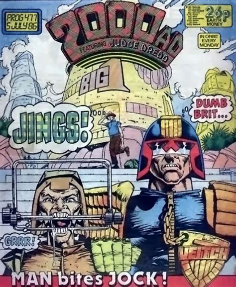 2000ad Prog 477 Judge Dredd Rare Comic Key Issue Cam Kennedy Art Judgedredd⬝net Eur 11 80