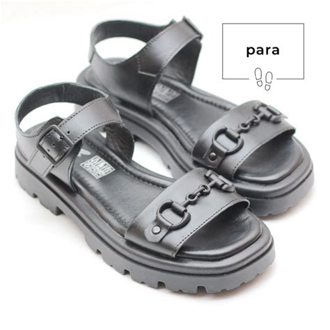 Купить Женские кожание чорние босоножки, цена 1380 ₴ — Prom.ua (ID ...