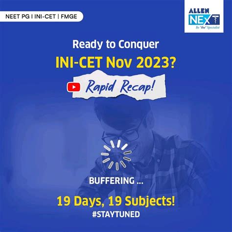 Inicet Inicetexam Inicet2023 Inicetnovember Inicetpreparation… Allen Next