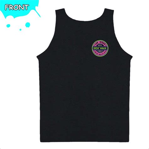 【楽天市場】sexwax セックスワックス タンクトップ Fluoro Mens Tanks ノースリーブ ランニング トップス サークルロゴ 蛍光色 黒 ブラック メンズ 品番