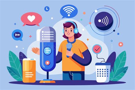 A Character Interacts With A Customizable Voice Assistant Engaging