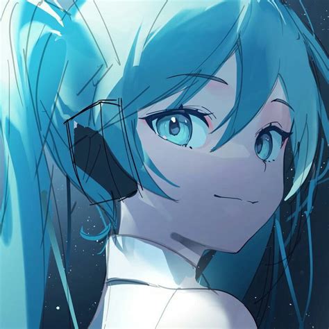 Hatsune Miku Icon 初音ミク 可愛い イラスト かわいいアニメの女の子