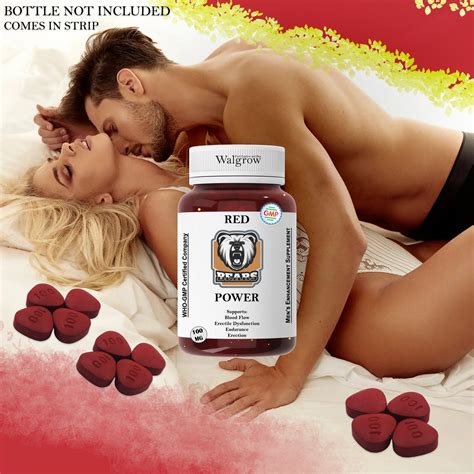 Walgrow Red Bears Power Performance And Stamina Booster For Men 100mg