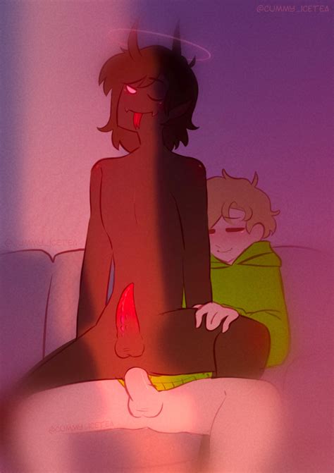Rule 34 2boys Badboyhalo Blonde Hair Cummy Icetea Demon Dream Smp