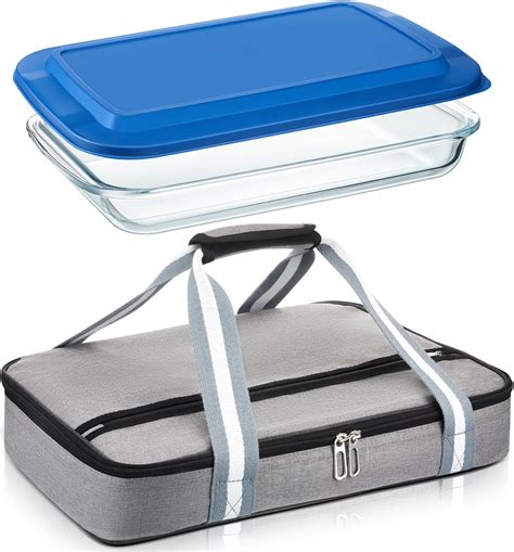 Foldtier Glass Casserole With Casserole Carrier 9 X 13 Inch