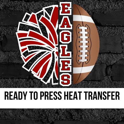 Eagles Half Football Half Cheer Dtf Transfer Rustic Grace Heat