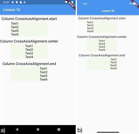 flutter creare layout con i widget row e column mobile html it