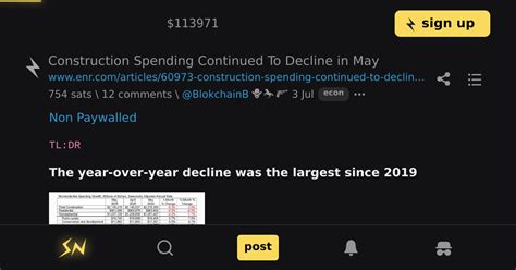 Construction Spending Continued To Decline In May Stacker News ~econ