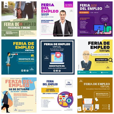 Crea Un Flyer De Feria Del Empleo Con Plantillas Online