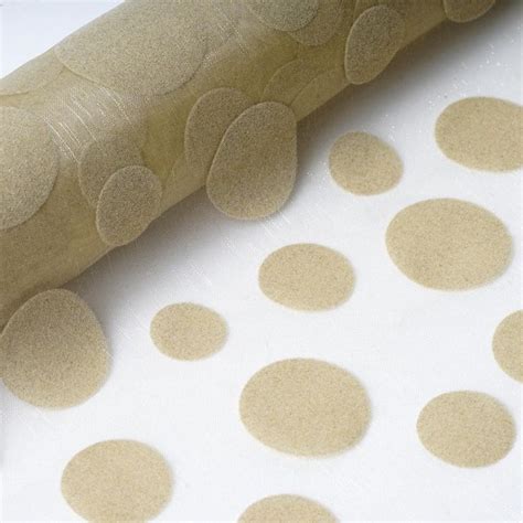 12 X 10 Yards Champagne Premium Velvet Dots On Organza Fabric Bolt