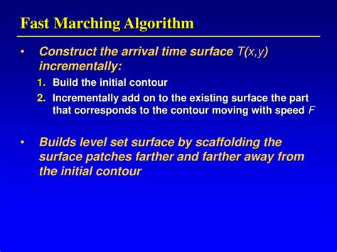 fast marching and level set for shape recovery ppt download