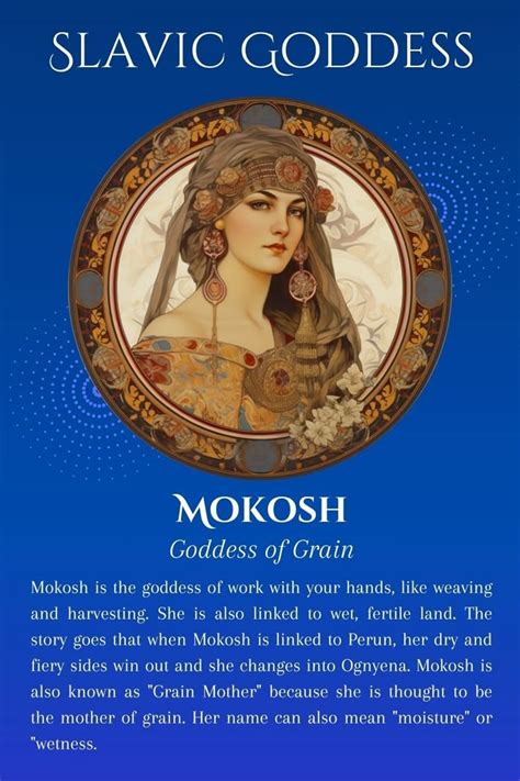 Mokosh Slavic Goddess Of Grain Slavic Goddess Norse Mythology Book