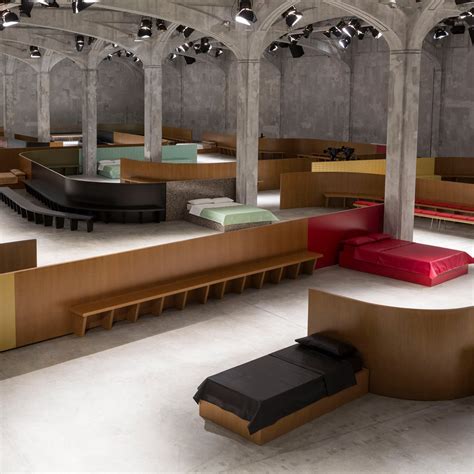 Amo Arranges Neon Lit Prada Catwalk Show On Strict Grid