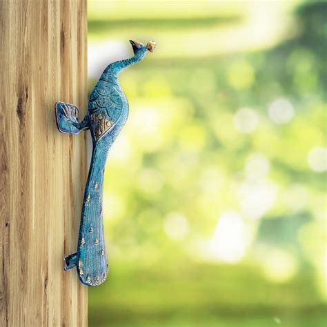 Peacock Drawer Knob Etsy