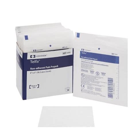 Telfa Ouchless Non Adherent Pads Cotton Rectangle 3 X 4 In 1 Ply