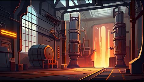 Premium Photo Industrial Factory D Background Environment For A