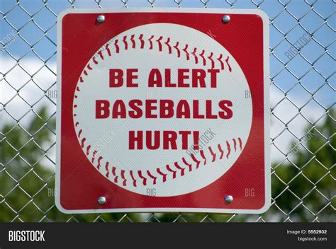 Baseball Warning Sign Image And Photo Free Trial Bigstock