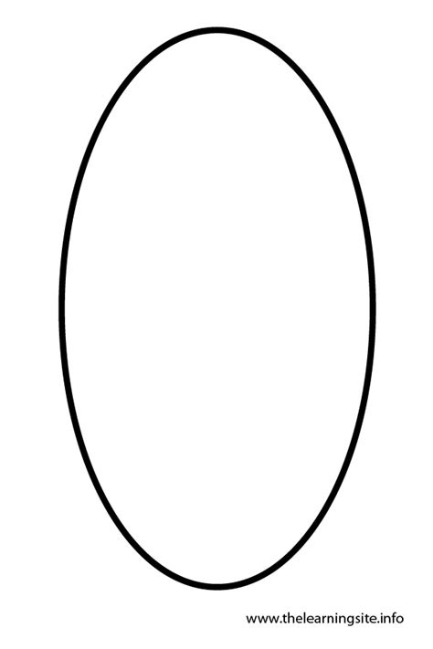 Printable Oval Shape Template Free Download For Learning And Crafts