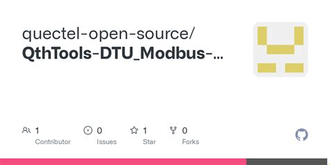GitHub Quectel Open Source QthTools DTU Modbus Win