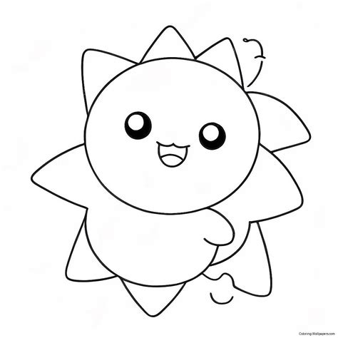 Sun And Moon Pokemon Coloring Page 40813 32254