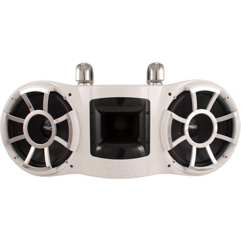 Wet Sounds Rev 410 W Sc V2 Revolution Series Dual 10 White Tower Spea