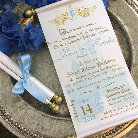 Unique Scroll Invitation Birthday