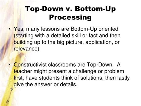 Top Down Processing Psychology