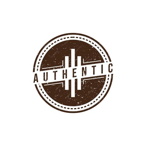 Premium Vector Authentic Logo Badges Isolated With Vector Grunge Texture