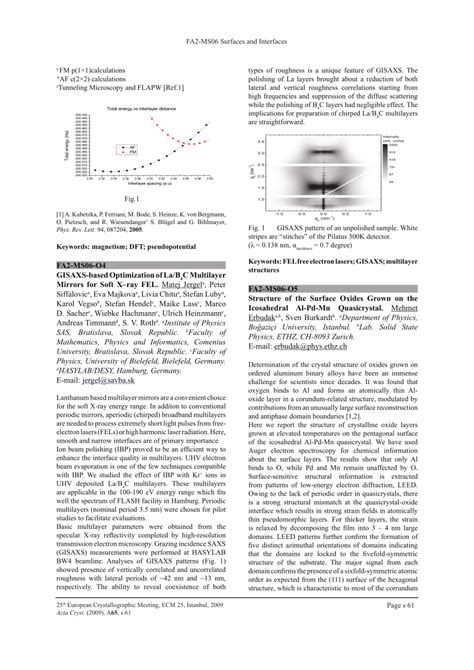 Pdf Gisaxs Based Optimization Of Lab 4 C Multilayer Mirrors For Soft