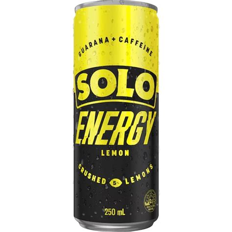 Solo Lemon Energy Drink 250ml X 24pack Nutrisip