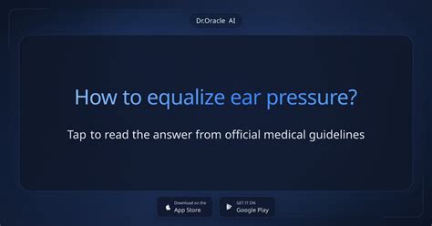 How To Equalize Ear Pressure