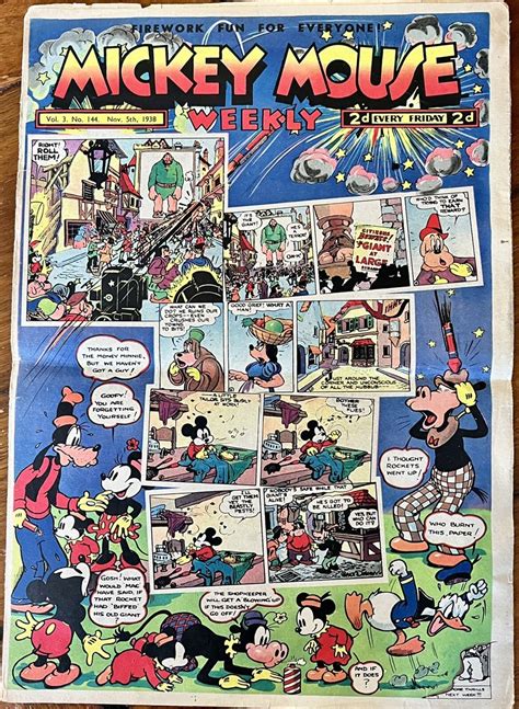Old Mickey Mouse Cartoon Comics
