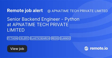 Senior Backend Engineer Python