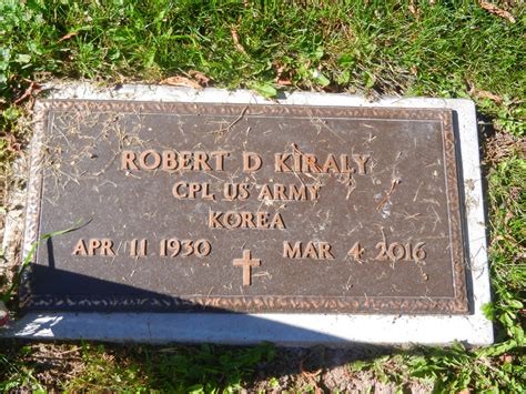 Robert Dean Kiraly 1930 2016 Find A Grave Gedenkplek