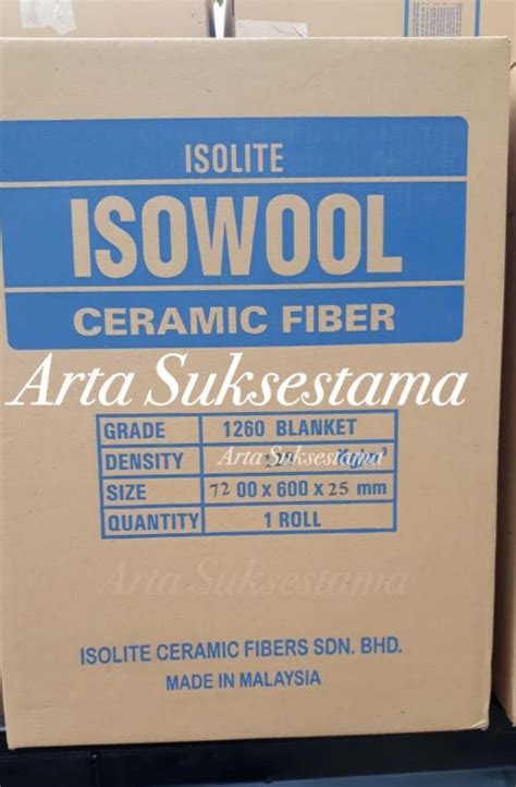 Jual Isowool Density 128kg Ceramic Fiber Blanket Insulation Peredam