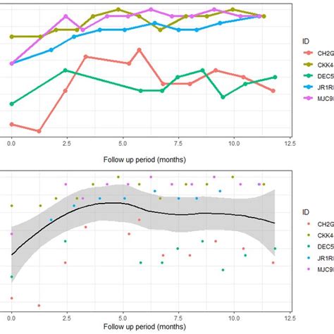 Graphical Demonstration Of The Individual Folstein Testing Results