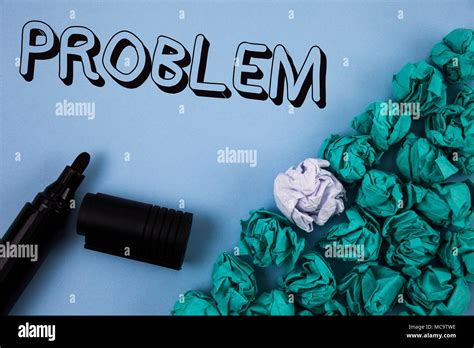 handwriting text problem concept meaning trouble that need to be