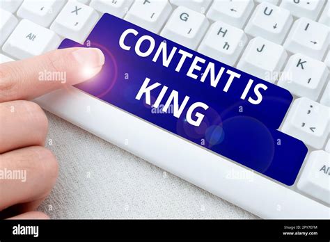 Text Caption Presenting Content Is King Word Written On Content Is The Heart Of Todays