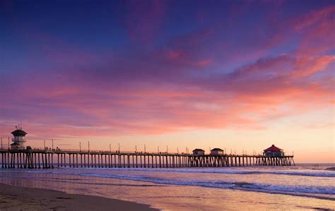 Huntington Beach Sunset Sunset Over Huntington Beach