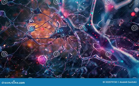 A Digital Illustration Of A Neural Network Shows Interconnected Nodes Demonstrating The Complex