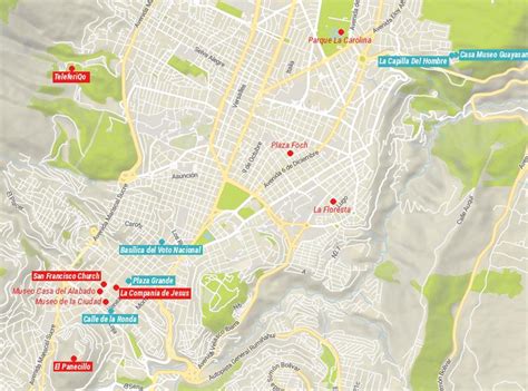 Quito Attractions Map Photos Supernova