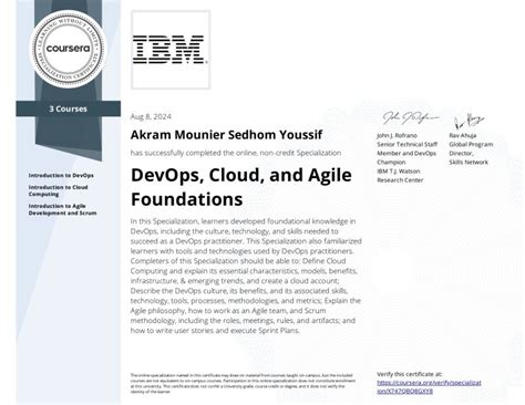 Akram Mounier On Linkedin Ibm Devops Cloudcomputing Agiledevelopment Certification…