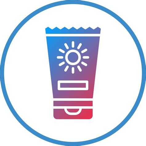 Vector Design Sunscreen Icon Style Premium Vector
