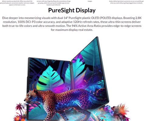 Lenovo Yoga Book Iah Kj Emj K Oled Touch Laptop Cu H Gb Tb Ssd