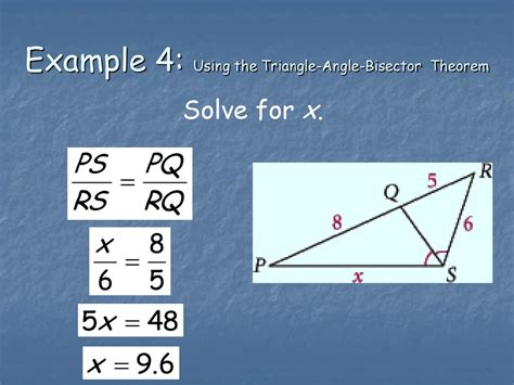 Chapter 8 Lesson 5 Objective To Use The Side Splitter And Triangle