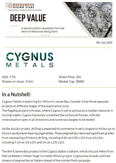Cygnus Metals On Linkedin Deep Value Cygnus Metals The Next Big Opportunity In James Bay Lithium…